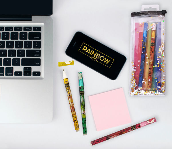 Triton-X Online-Shop. Rainbow High 5er Set Glitter-Pens